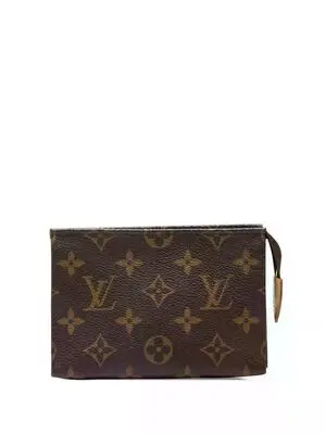 LOUIS VUITTON 2004 Monogram Toiletry 15 Pouch - Brown