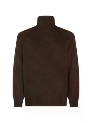 Malo Roll-neck Cashmere Sweater - Brown