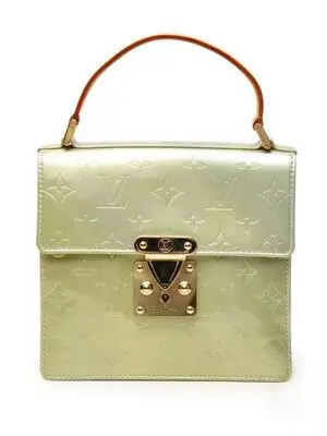LOUIS VUITTON 2001 Monogram Vernis Spring Street Satchel - Yellow