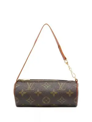 LOUIS VUITTON 1990-2010 Monogram Papillon Pochette Handbag - Brown