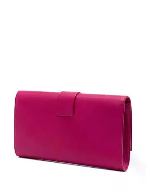Saint Laurent Leather Clutch Bag - Pink