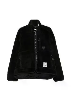 Mihara Yasuhiro Fleece Zip-up Jacket - Black