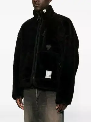 Mihara Yasuhiro Fleece Zip-up Jacket - Black