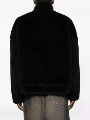 Mihara Yasuhiro Fleece Zip-up Jacket - Black