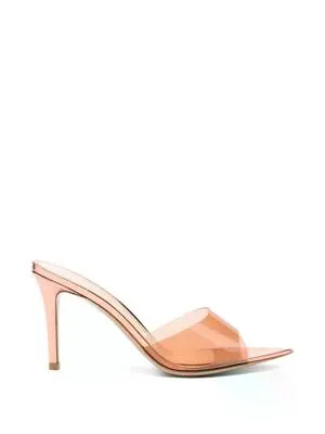GIANVITO ROSSI Elle Open-toe Metallic Stiletto Sandals - Pink