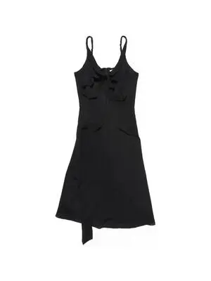 Acne Studios Bow-detail Silk Midi Dress
