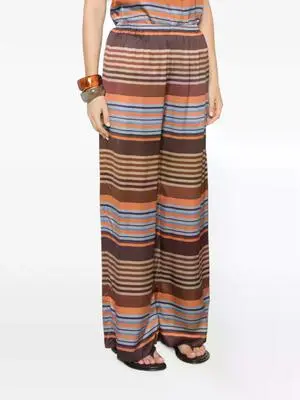 Faithfull The Brand Jensen Striped Wide Leg Trousers