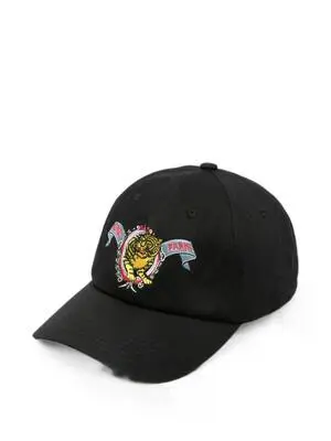 Kenzo Tiger-embroidered Baseball Cap - Black