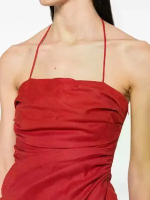 Faithfull The Brand Notte Ruched-bodice Maxi Dress