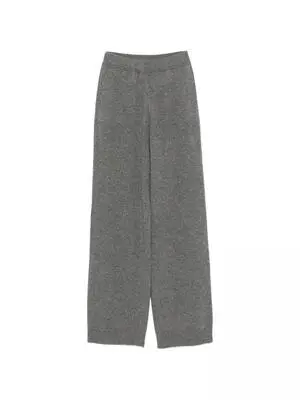 Malo Cashmere Wide-leg Trousers - Grey