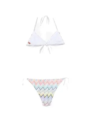 Missoni Zigzag-knit Triangle Bikini
