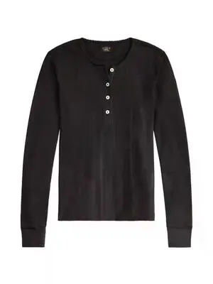 Ralph Lauren Long Sleeve Polo Top - Black