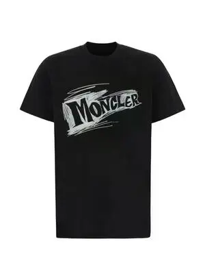 Moncler Logo-print T-shirt - Black