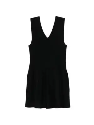 LISA YANG V-neck Mini Dress - Black
