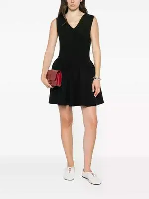 LISA YANG V-neck Mini Dress - Black