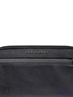 PIQUADRO Logo-plaque Wash Bag - Black