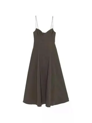 ST. AGNI Cami Panelled Midi Dress