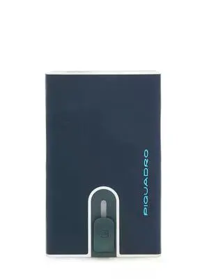PIQUADRO Logo-print Card Holder - Blue