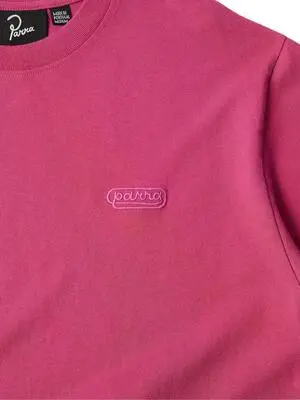 PARRA Logo-embroidered T-shirt - Pink