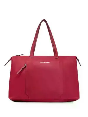 PIQUADRO Logo-plaque Laptop Bag - Red
