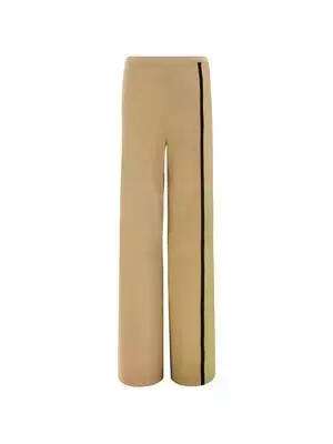 FERRAGAMO Viscose Trousers - Neutrals