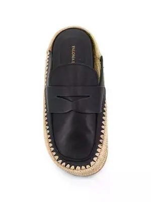 PALOMA BARCELO Belinda Raffia-platform Mules