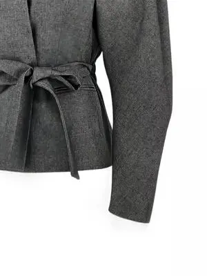 Andamane Belted Puff-sleeve Jacket