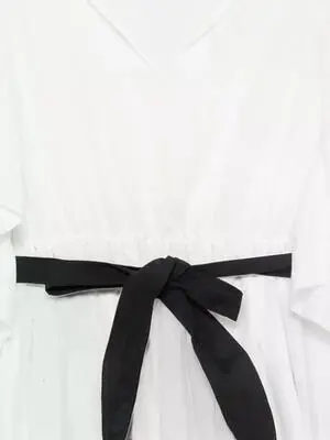 KAOS Ruffled Belted Blouse