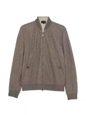 Brioni Zip-up Bomber Jacket - Brown