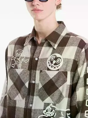 BILLIONAIRE BOYS CLUB - ICE CREAM Logo-print Checked Shirt