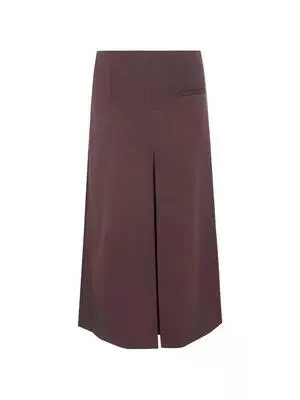DRHOPE Asymmetric Pleated Midi Skirt