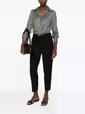 Peserico Belt-loops Tailored Trousers - Black