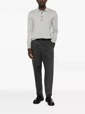 Eleventy Long-sleeve Polo Shirt