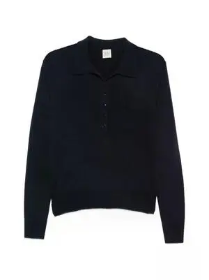 19.61 MILANO Button-fastening Polo Top - Blue