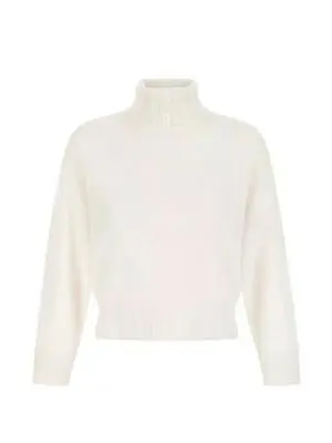 VANISE Roll-neck Cashmere Sweater - Neutrals