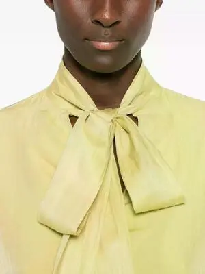 19.61 MILANO Pussy-bow Long Sleeve Blouse