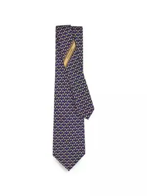 FERRAGAMO Club-print Silk Tie