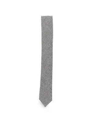 Eleventy Prince Of Wales Check Tie - Grey