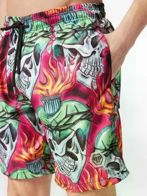 Philipp Plein Skull-print Swim Shorts