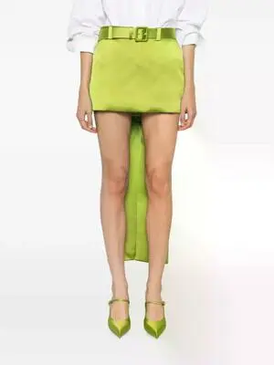 SELF-PORTRAIT Belted Bow-detail Mini Skirt