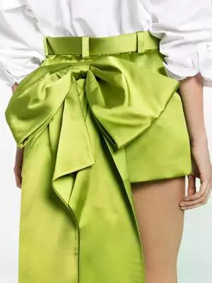 SELF-PORTRAIT Belted Bow Detail Mini Skirt