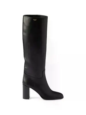 Prada Leather Boots - Black