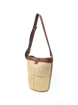 ANYA HINDMARCH Patchwork Leather-trimmed Bucket Bag