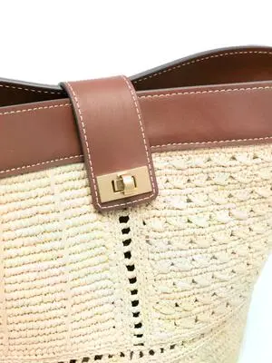 ANYA HINDMARCH Patchwork Leather-trimmed Bucket Bag