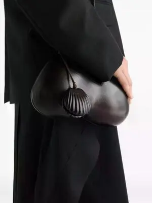 LEMAIRE X Carlos Peñafiel Shell Mirror In Patinated Calfskin