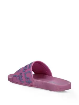 Versace Logo-embossed Slides