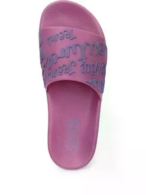 Versace Logo-embossed Slides