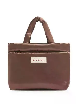 Marni Puff East/west Tote Bag - Brown
