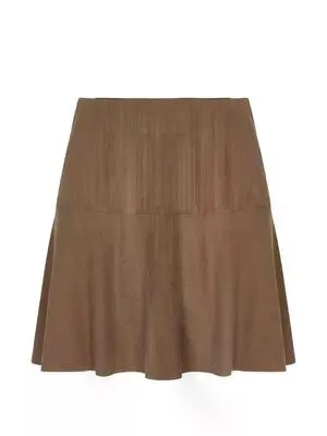 Sprwmn Ribbed Flared Mini Skirt