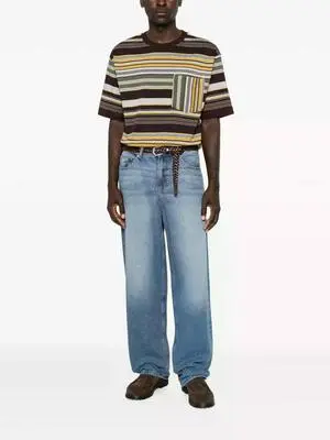 LES DEUX Faded Wide-leg Jeans